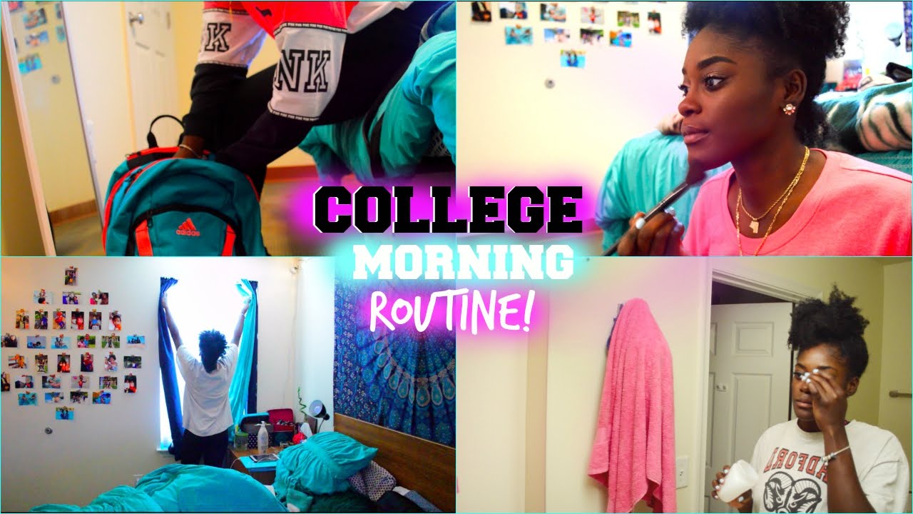 College Morning Routine! - 2015 - YouTube