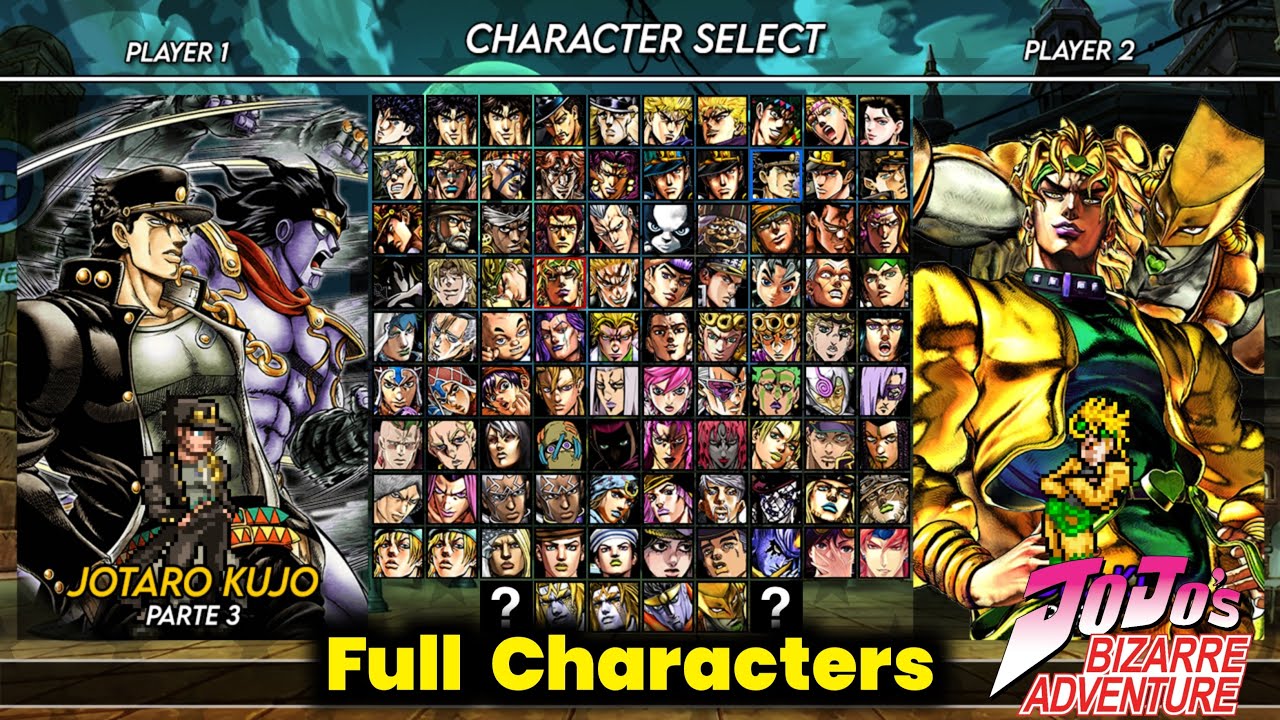 Jojo's Bizarre Adventure Mugen V7 Full Characters Game - YouTube