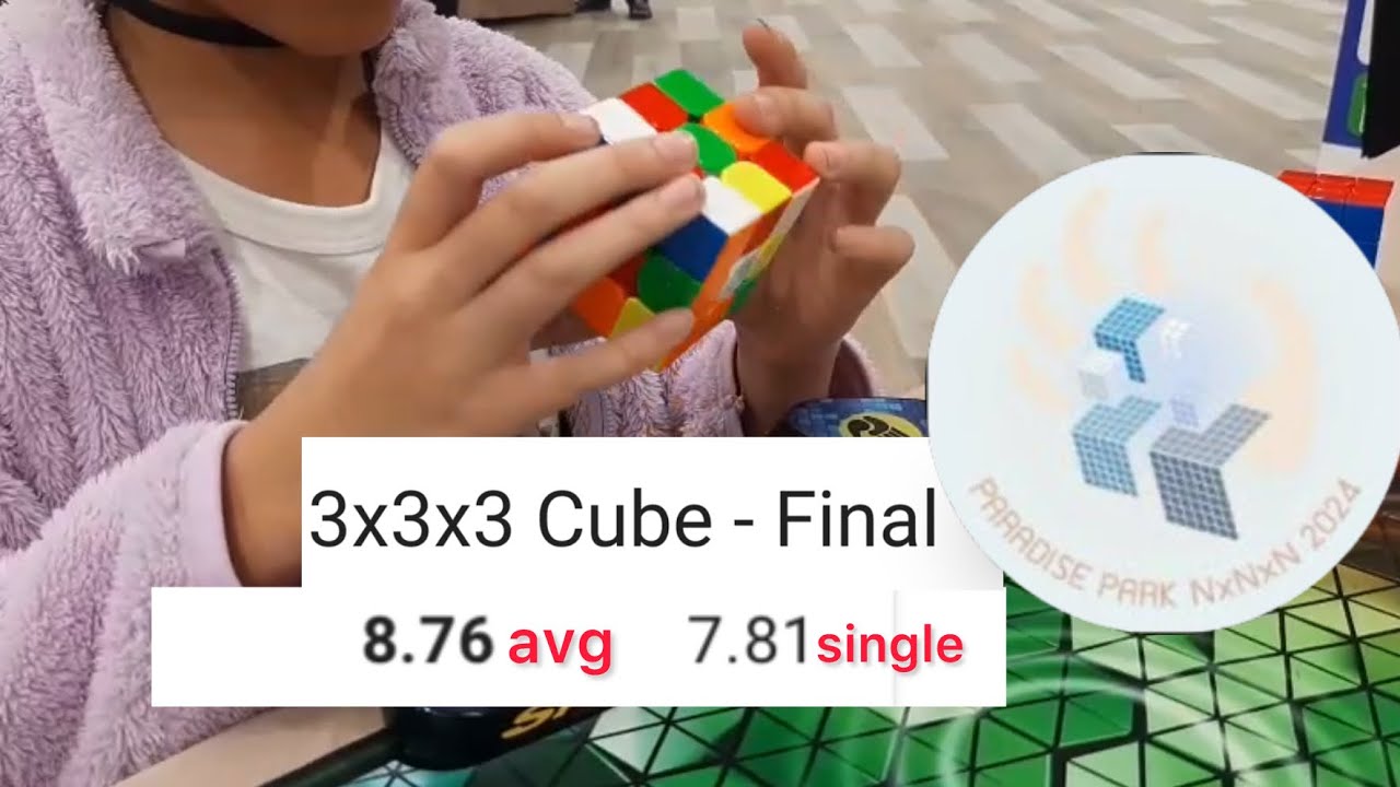 Paradise park NxNxN cubing 2024 Finals | 8.76 avg - YouTube