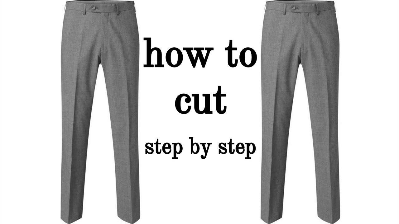 How to cut men's trouser/pant || Fast and Easy method || #DIY - YouTube