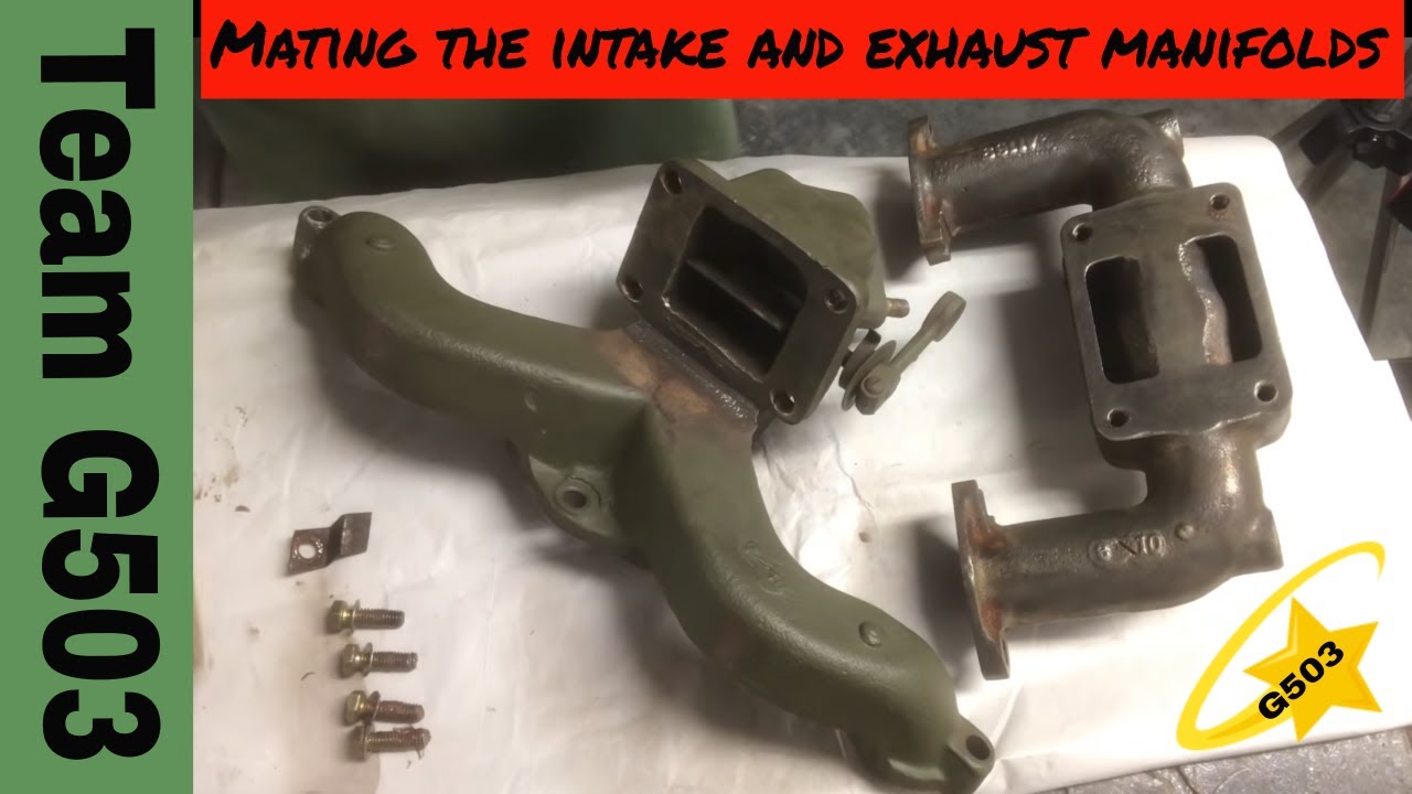 Willys MB Mating The Intake And Exhaust Manifolds G503 TV - YouTube