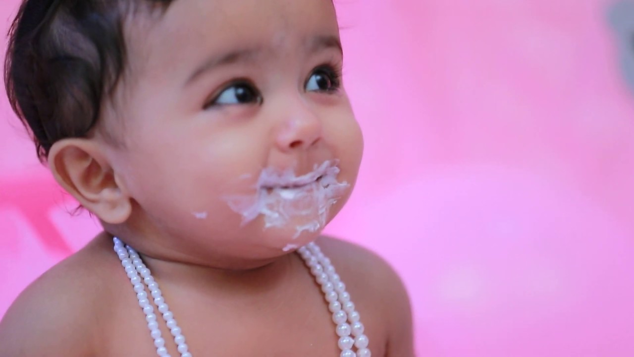 Subha Parnika cake Smash - YouTube