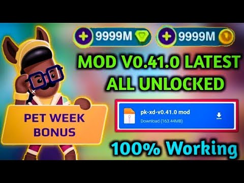 pk xd mod apk 0.41.0 download || unlimited coins & gems || everything ...