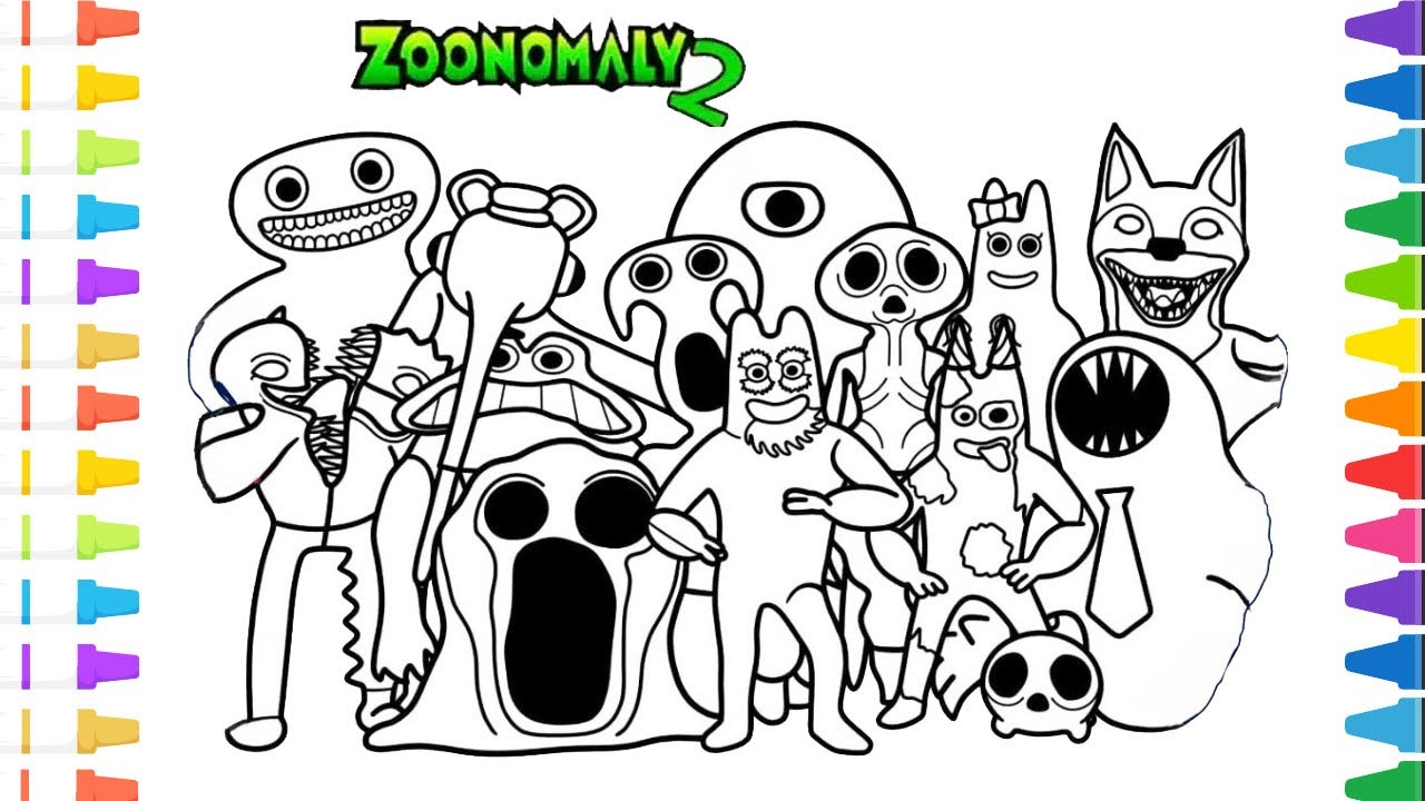 ZOONOMALY New Coloring Pages | How To COLOR New BOSSES and MONSTERS ...