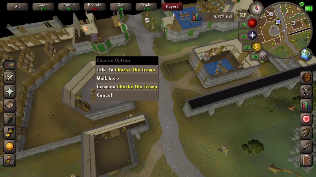 Talk to Charlie the Tramp in Varrock - YouTube