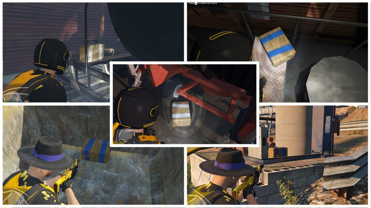 [ SAN CHIANSKI MOUNTAIN RANGE ] All 5 G's Cache Locations GTA 5 Online ...