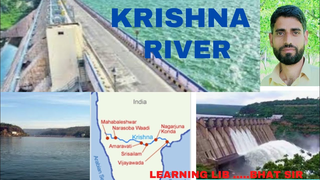 KRISHNA RIVER|PENINSULAR RIVER|DRAINAGE SYSTEM IN INDIA - YouTube
