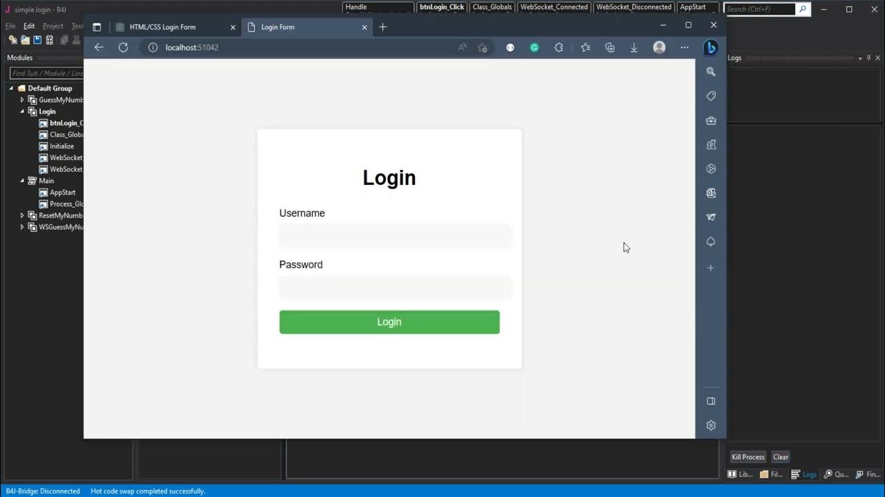 [Web App] Simple Login with ChatGPT, B4J and MySQL -vb6 Language Part - 1/3 - YouTube