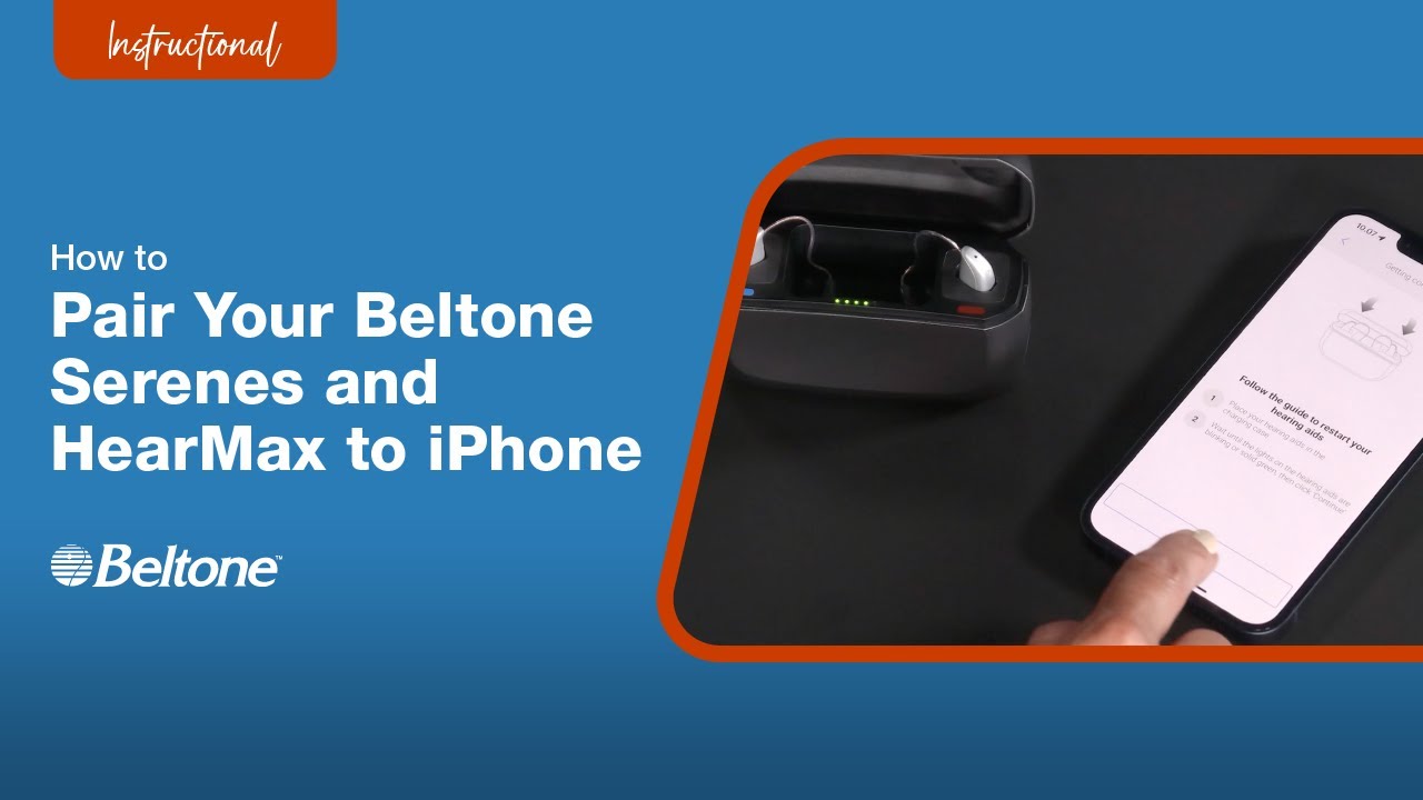 How to Pair Hearing Aids and Beltone HearMax™ on iPhone | Beltone - YouTube