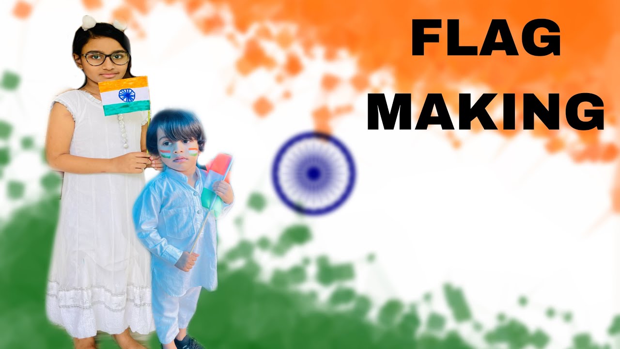 Flag making using paper/ independence day #flagmaking Indian flag ...
