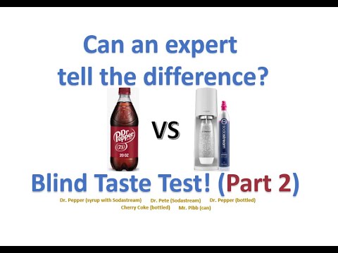 SodasStream Dr. Pepper BLIND Taste test - Can you tell the difference ...