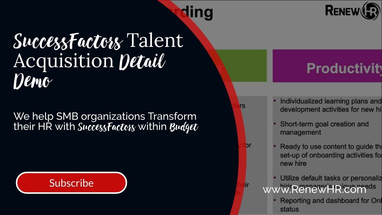 What is strategic recruiting? I SuccessFactors Talent Acquisition - YouTube