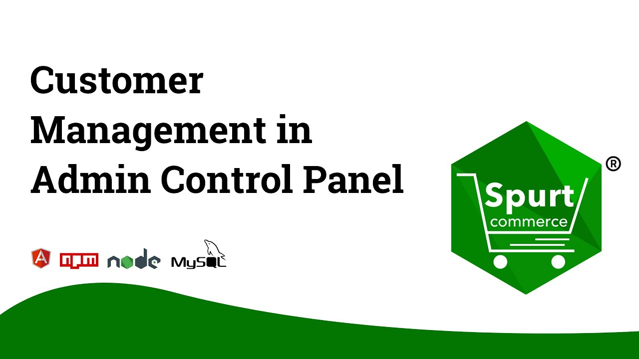 Customer Management in Admin Control Panel | Spurtcommerce Marketplace ...