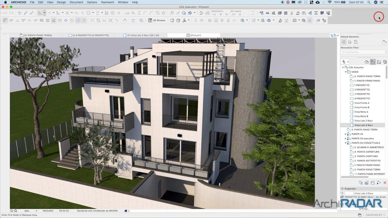 AR 2D-3D Parametric Plants 04 - Trees - ARCHICAD Objects - YouTube