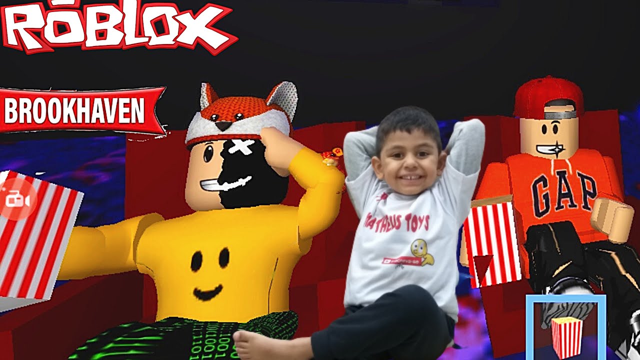 ROBLOX - LEVEI O MATHEUS NO CINEMA DE BROOKHAVEN E ANDAMOS DE DRONE ...