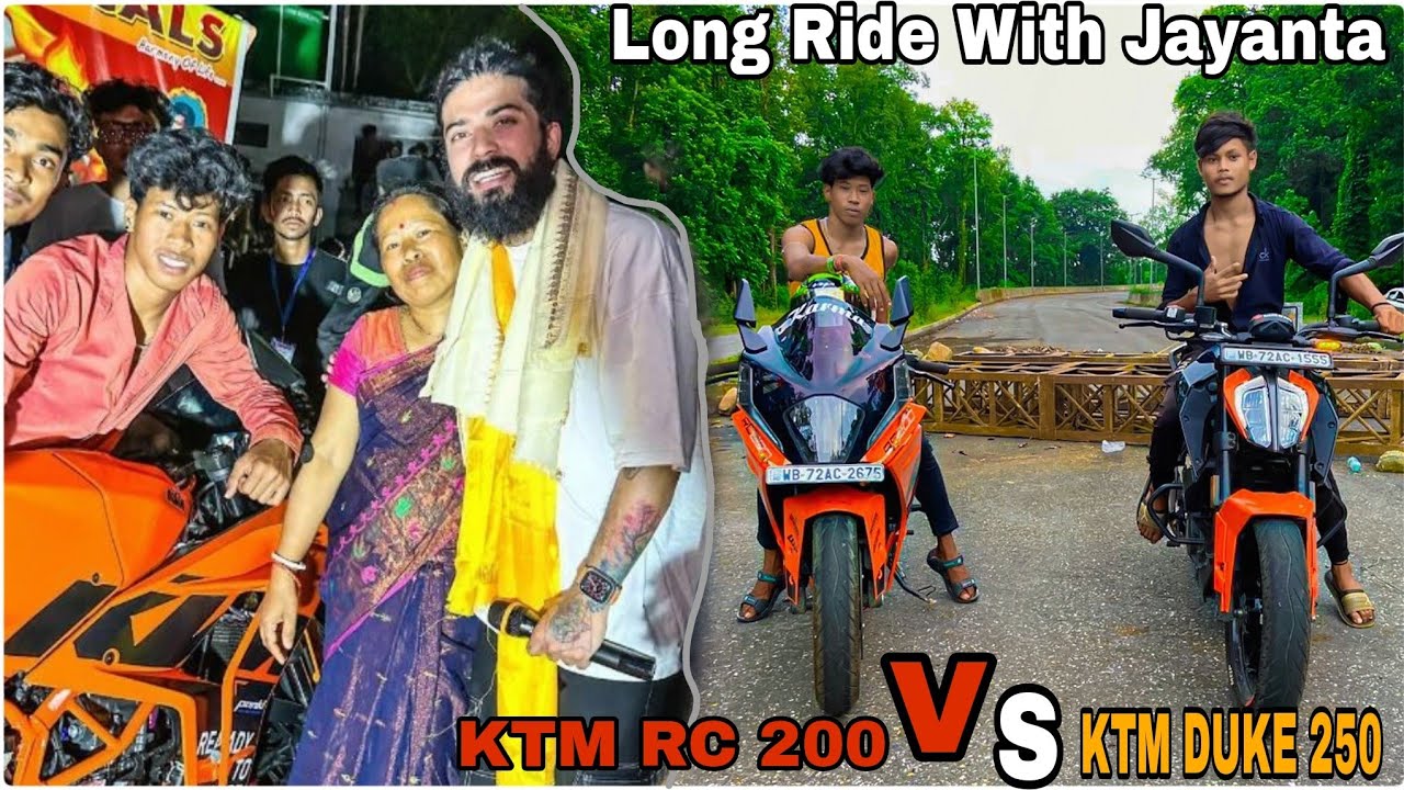 KTM Rc 200 Vs KTM Duke 250 | Long Ride @jayantaroyvlogs @TheUK07Rider ...