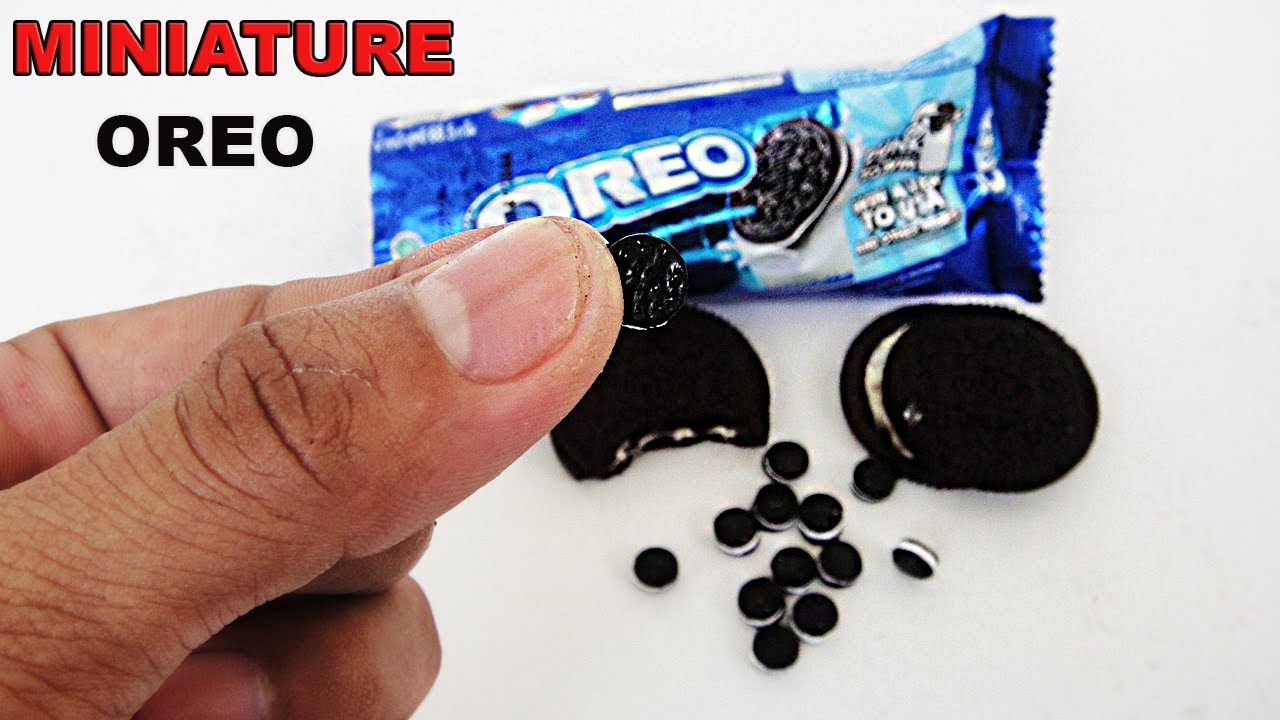 HOW TO MAKE MINIATURE OREO | EASY DIY CRAFT IDEAS - YouTube