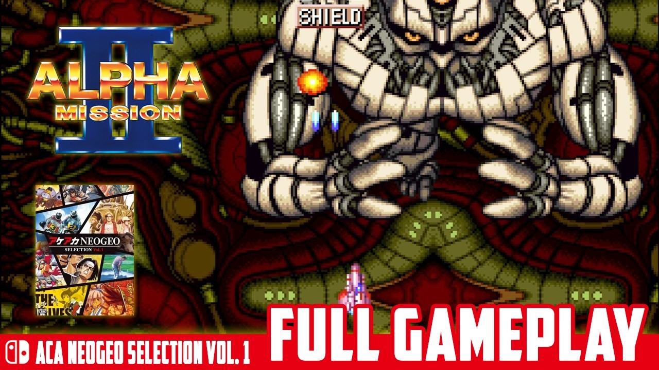 Alpha Mission II Full Gameplay Walkthrough | ACA NEOGEO Selection Vol ...