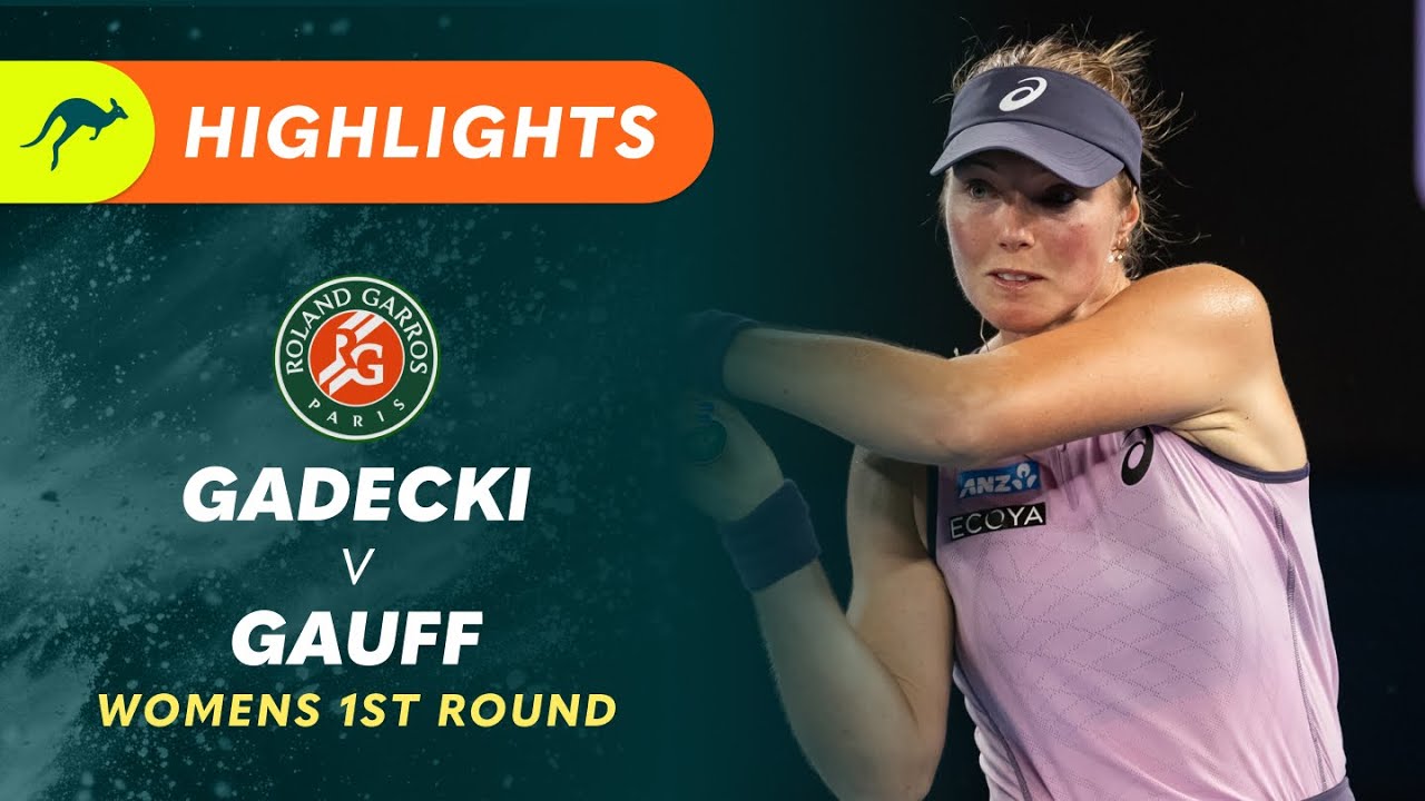 Round 1 Highlights: Olivia Gadecki v Coco Gauff - 2025 French Open ...