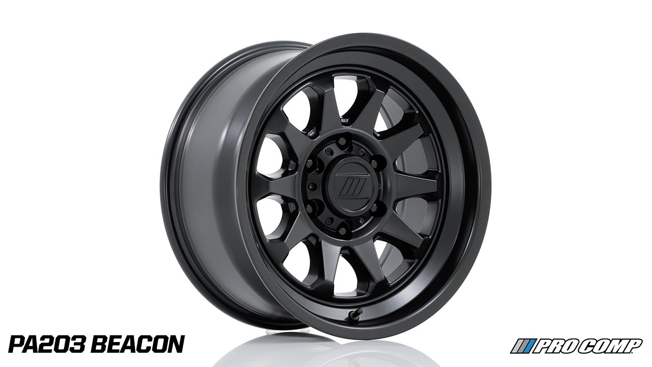 PRO COMP PA 203 BEACON | 17X8.5 | MATTE BLACK - YouTube