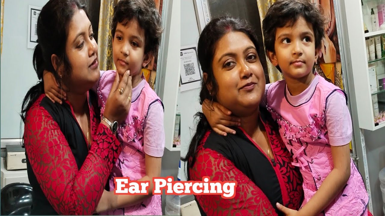 Gunshot painless ear piercing /Traditionalercing way of ear piercing ...