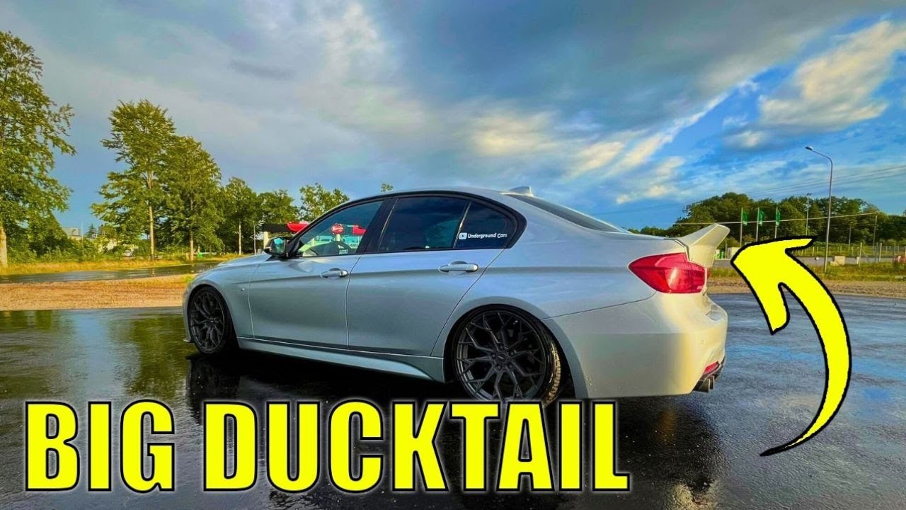 Installing Clinched Ducktail Wing On My F30 - YouTube