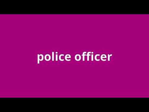 what is the meaning of police officer - YouTube