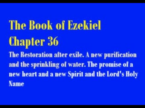 Ezekiel 36: The Book of Ezekiel, Catholic Bible Study, Fr. Tim Peters ...