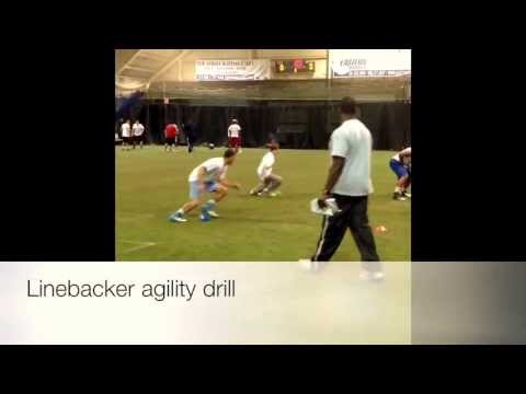 Linebacker Agility Drills - YouTube