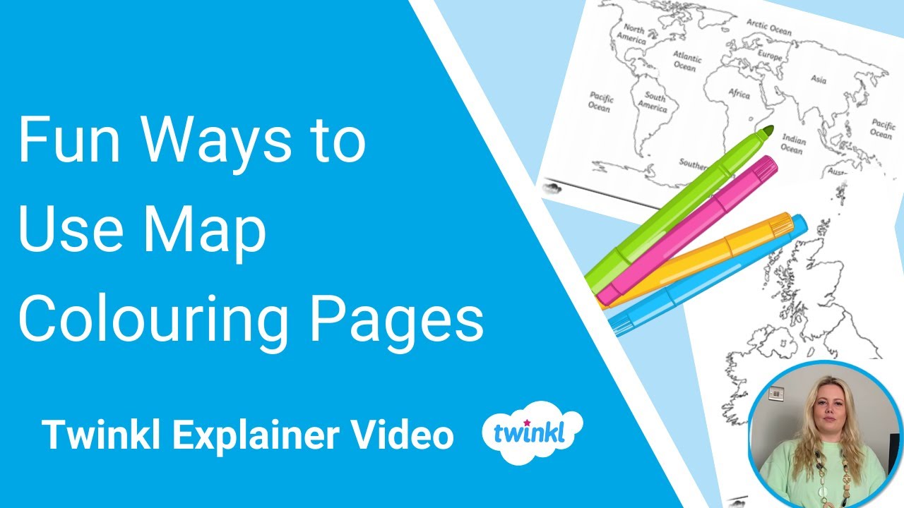 Fun Ways to Use Map Colouring Pages - YouTube
