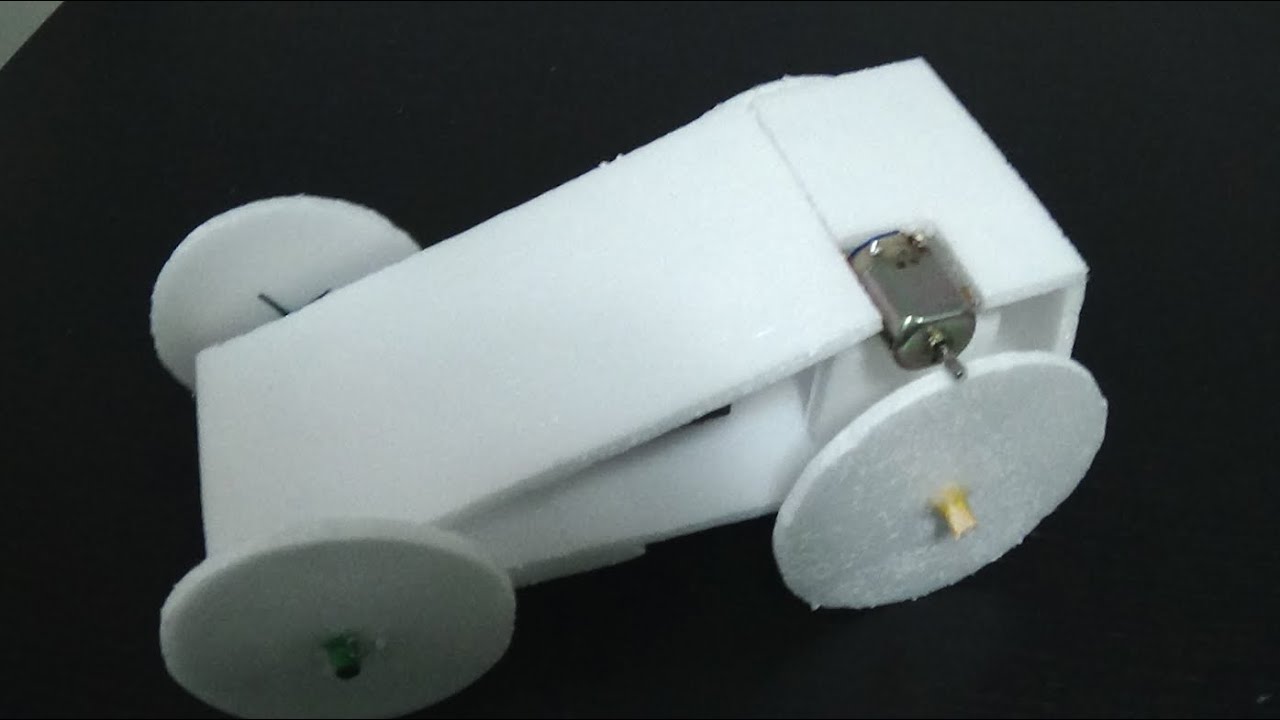 How to make mini electric car - homemade mini car - powered car - YouTube