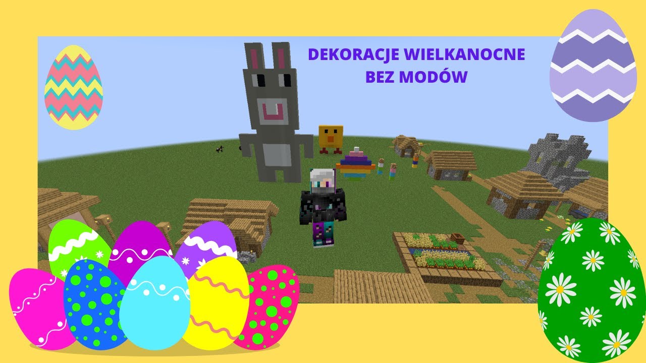 BEST IDEAS FOR EASTER DECORATIONS IN MINECRAFT WITHOUT MODS - YouTube