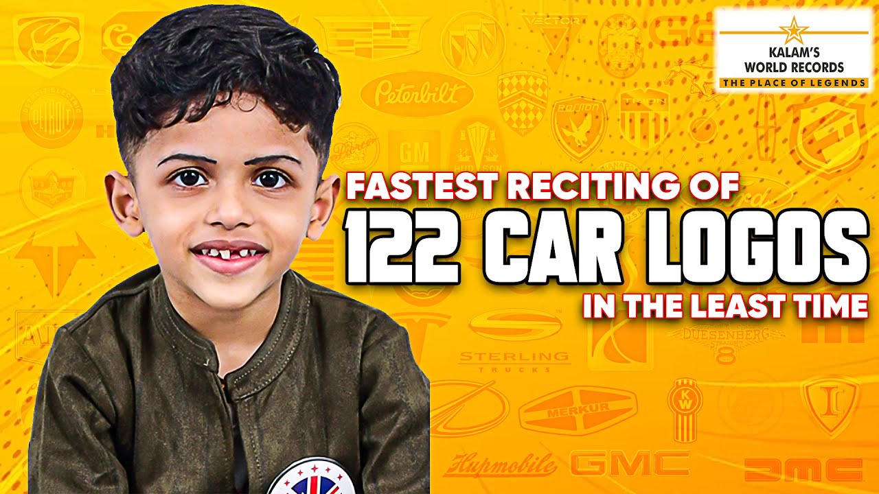 Fastest Recital of 122 Car Logos in Record Time by a Young Genius Kid ...