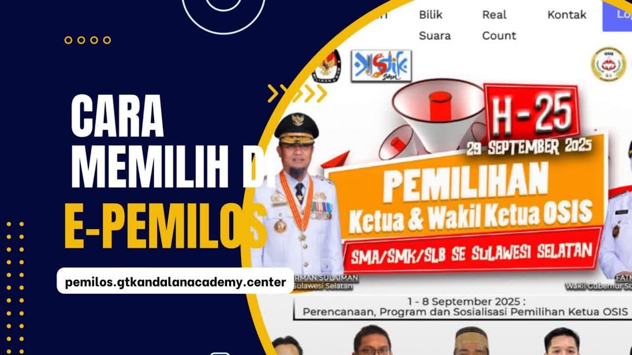 CARA MEMILIH DI APLIKASI E-PEMILOS DISDIK SULSEL | Pemilihan Ketua dan ...