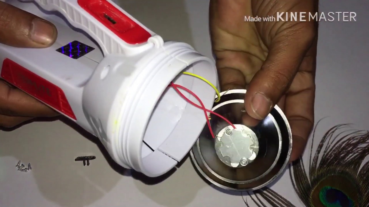 What Inside A Rechargeable Torch🔦🔦? - YouTube