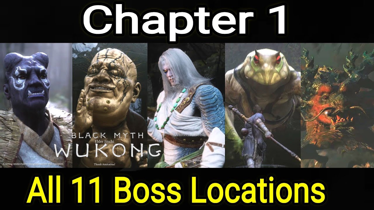 Black Myth Wukong - Chapter 1 All Boss Locations - YouTube