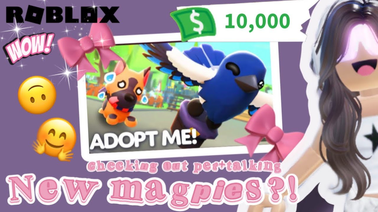 Checking out NEW magpies+talking 🎀🛍️ #roblox #adoptme #viral - YouTube