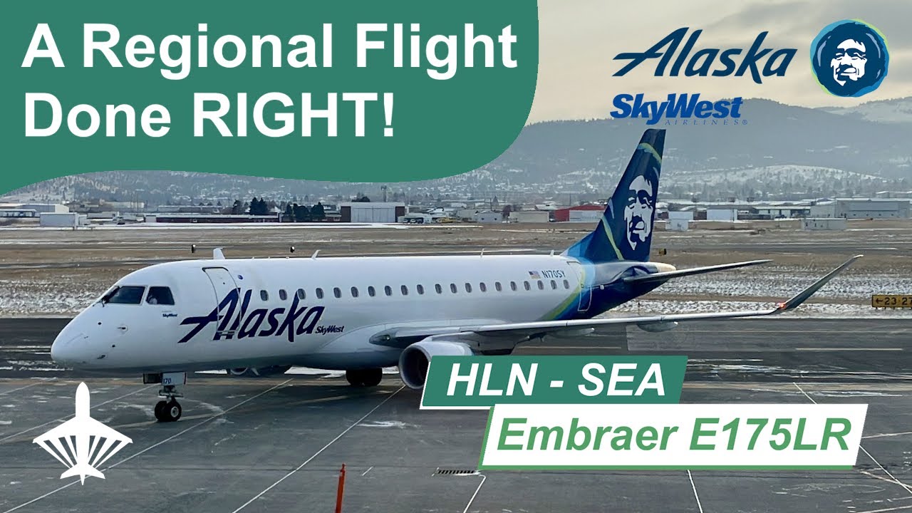 TRIP REPORT | Alaska SkyWest AS3328 | Helena - Seattle | Embraer E175 ...