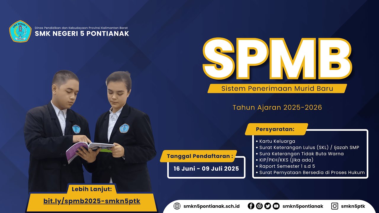 VIDEO TUTORIAL PEMBUATAN AKUN SPMB TAHUN PELAJARAN 2025 / 2026 - SMKN 5 PONTIANAK - YouTube