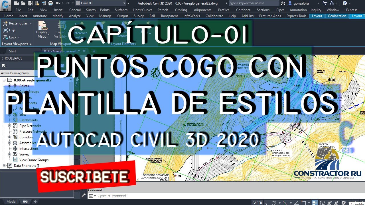 COGO POINTS CON PLANTILLA DE ESTILOS EN AUTOCAD CIVIL 3D CAP TULO 01 cogo-points-con-plantilla-de-estilos-en-autocad-civil-3d-cap-tulo-01