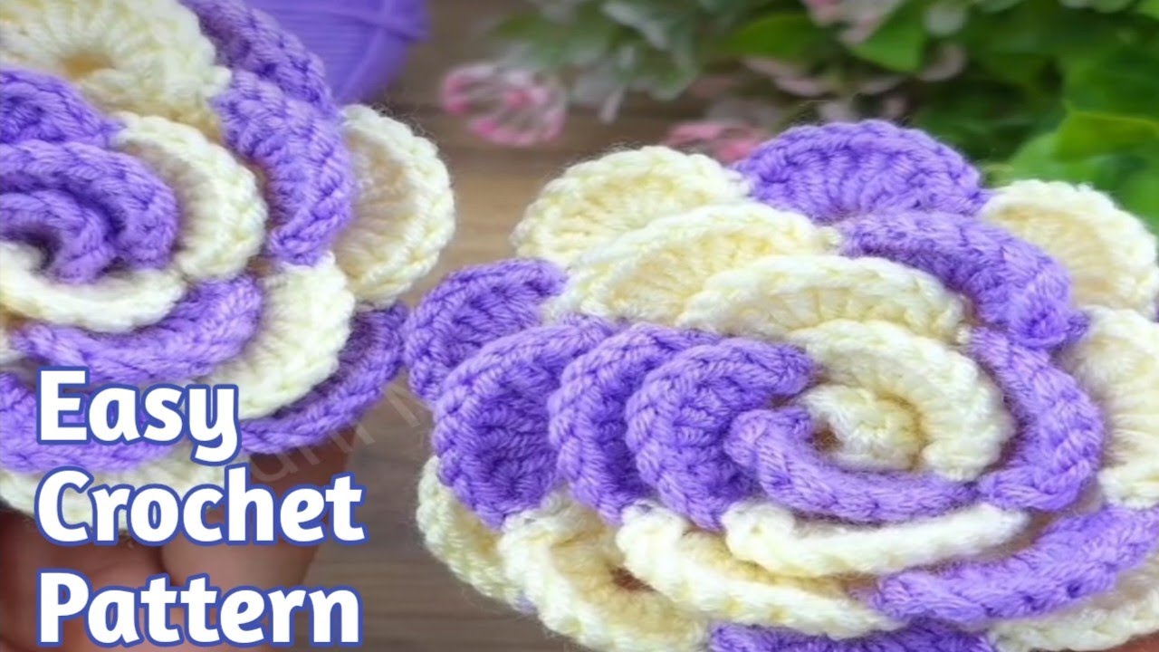 Wow! Quick & Easy Crochet Flower in minutes | New Stunning Crochet ...