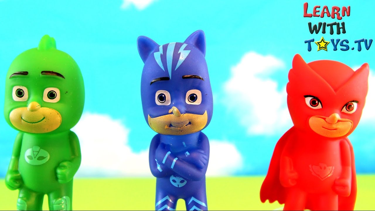 PJ Masks Learn Colors! Paint PJ Masks. Kids Video. Learn Colours - YouTube