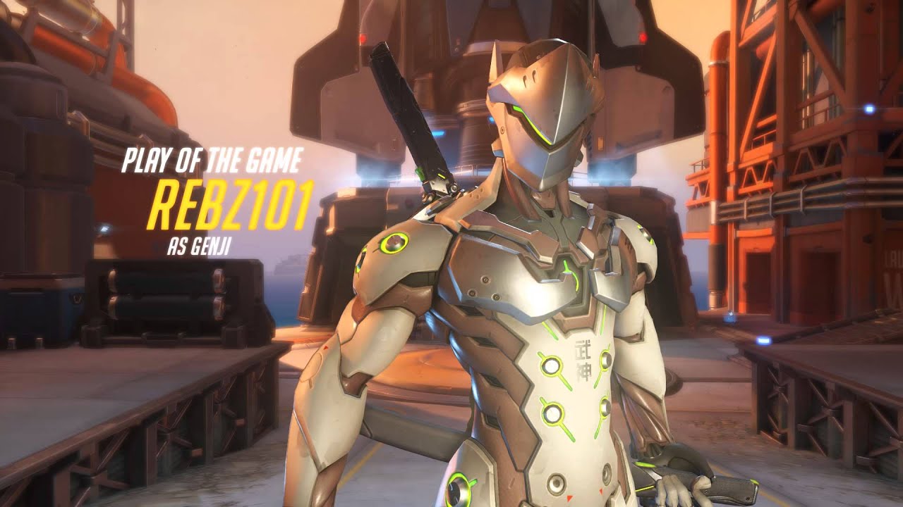 Genji - Play of the game - Overwatch beta - YouTube
