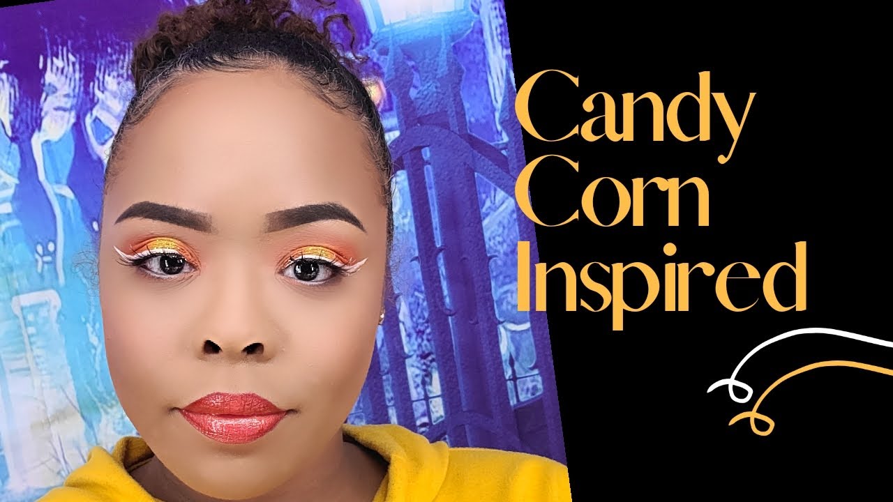 Halloween Themed: Candy Corn Inspired Makeup Tutorial - YouTube