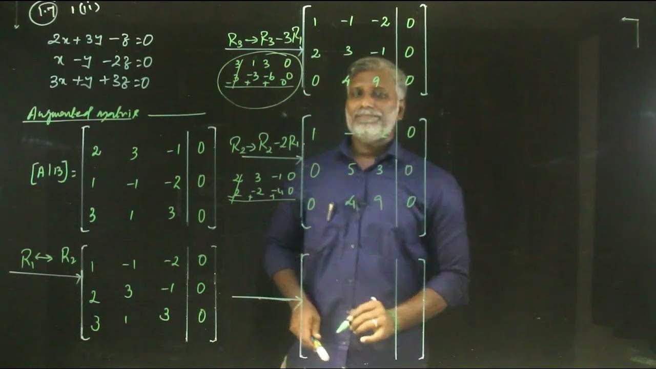 12th State Board - Chapter-1-APPLICATIONS OF MATRICES AND DETERMINANTS Exercise 1.7 - Problem -1 ...