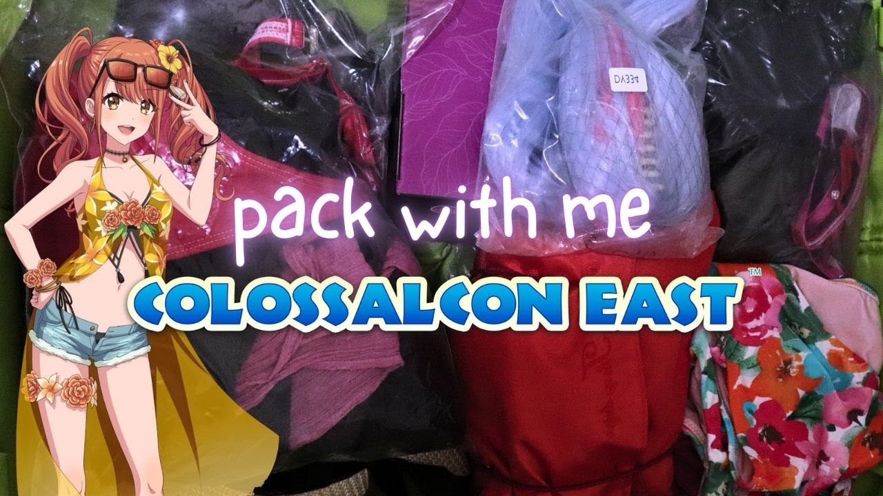 pack with me for an anime convention 🧳 colossalcon east 2024 🧡 - YouTube