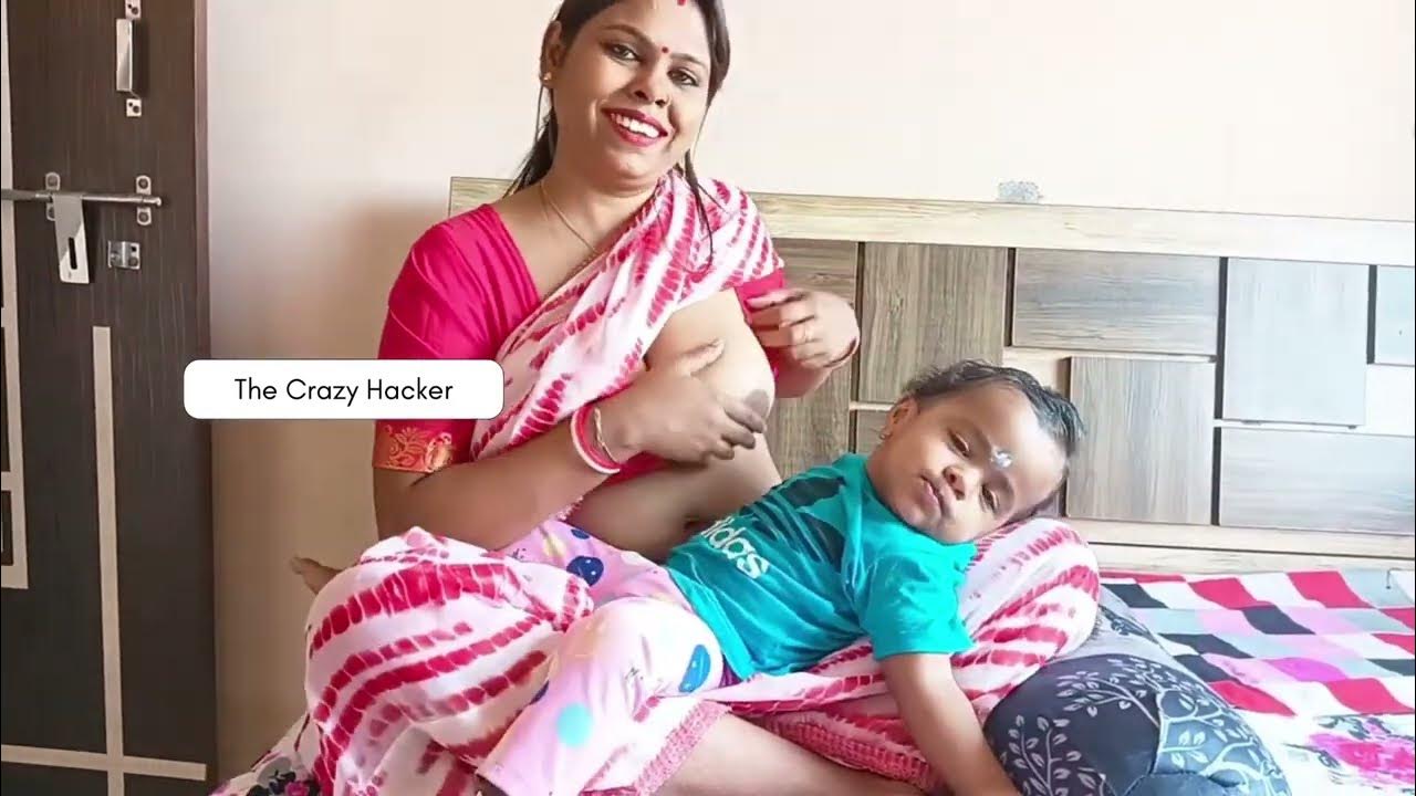 Puja Bhabi Breastfeeding Vlog | Beautiful Indian Mom Breast Feeding Video | Dudh Peene Ka Video ...