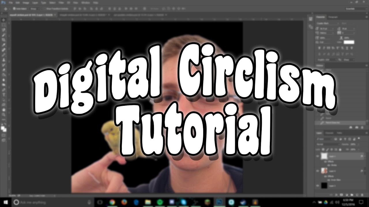 Digital Circlism Tutorial Using Photoshop - YouTube