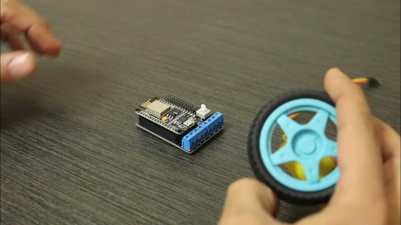 DC Motor Control with NodeMCU & Motor Driver Shield | DIY Robotics Tutorial - YouTube