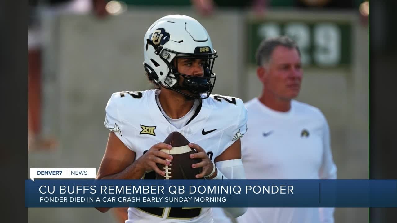 CU Buffs quarterback Dominiq Ponder dies in car crash over the weekend ...